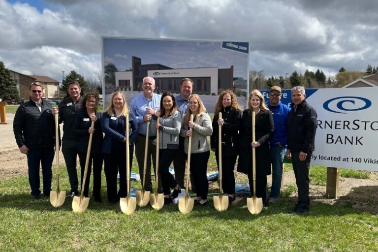 Cornerstone Bank Breaks Ground For New Building in Rugby - Cornerstone Bank